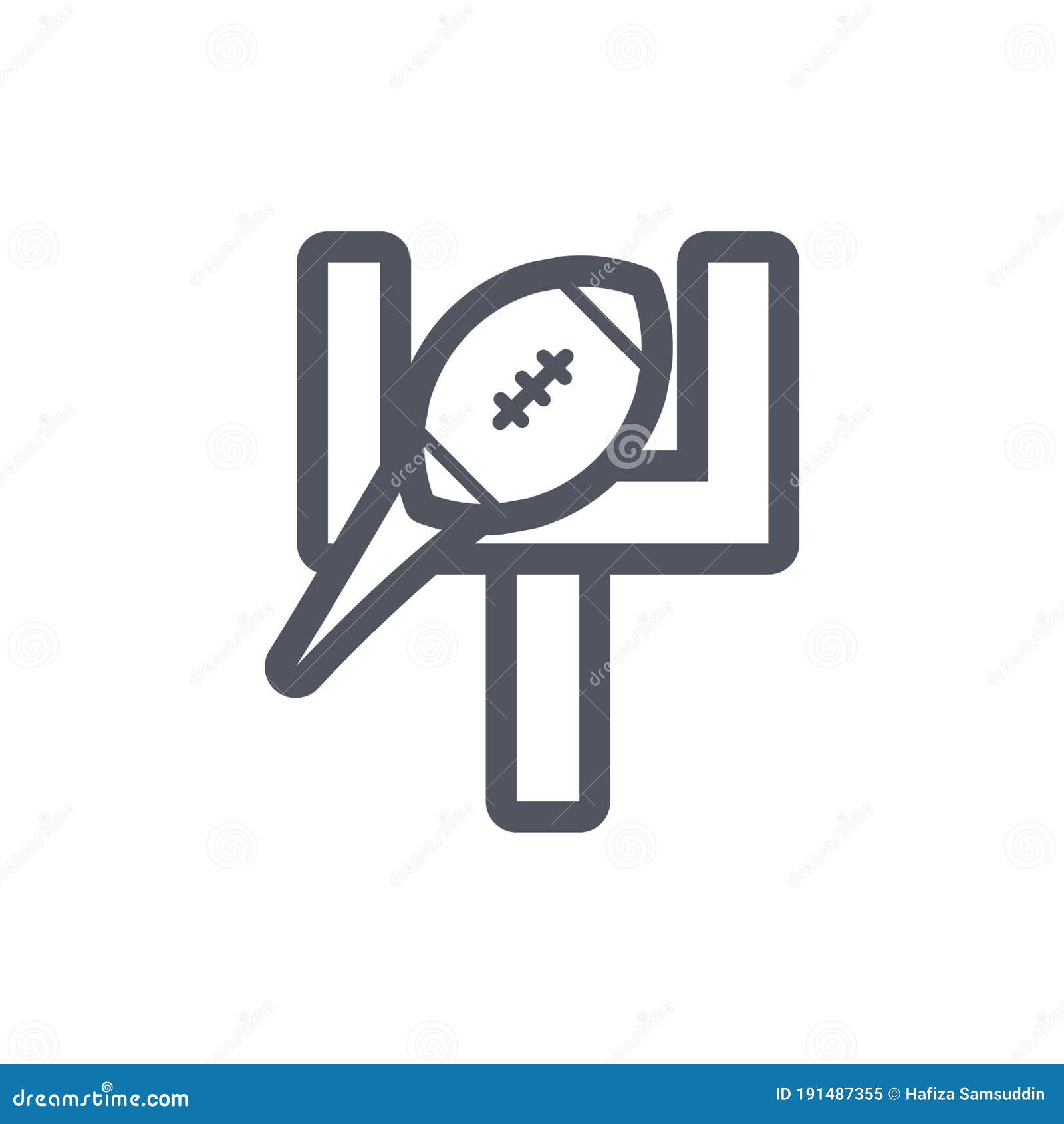 Field Goal. Vector Illustration Decorative Design Stock Vector ...