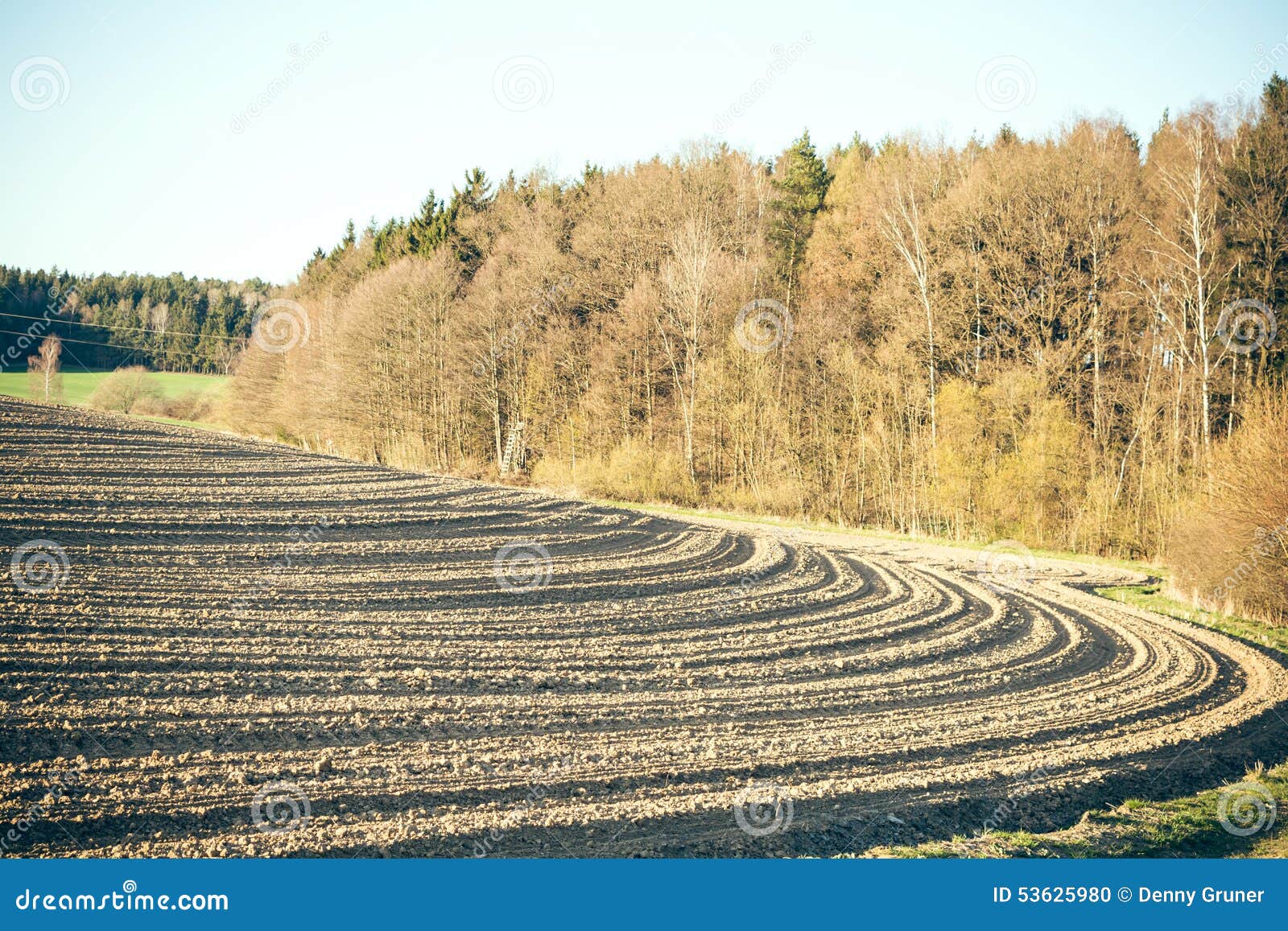 Field with grooves stock photo. Image of grooved, line - 53625980