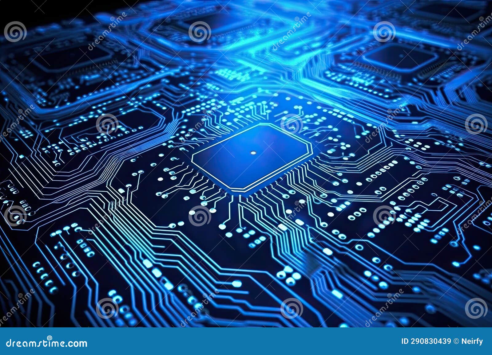 Field of Information Technology it Technology Stock Image - Image of ...