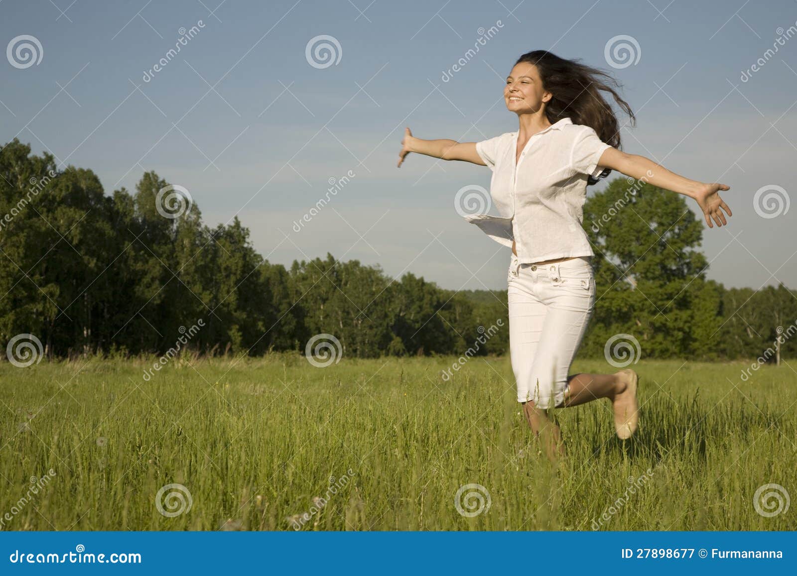 Field of joy stock image. Image of green, people, leisure - 27898677