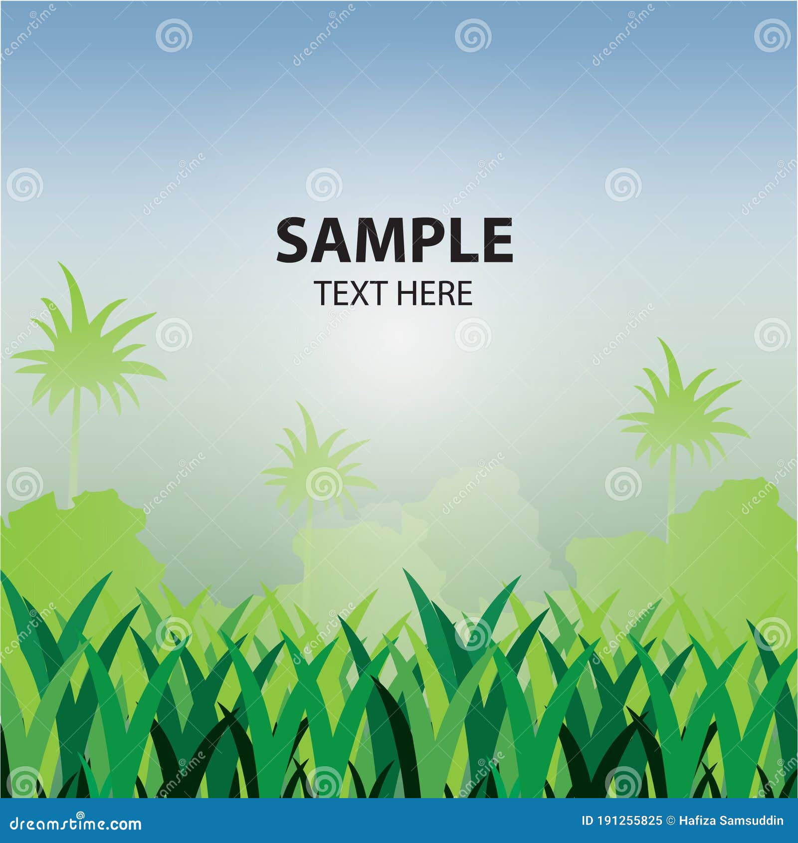 Field Landscape. Vector Illustration Decorative Design Stock Vector ...