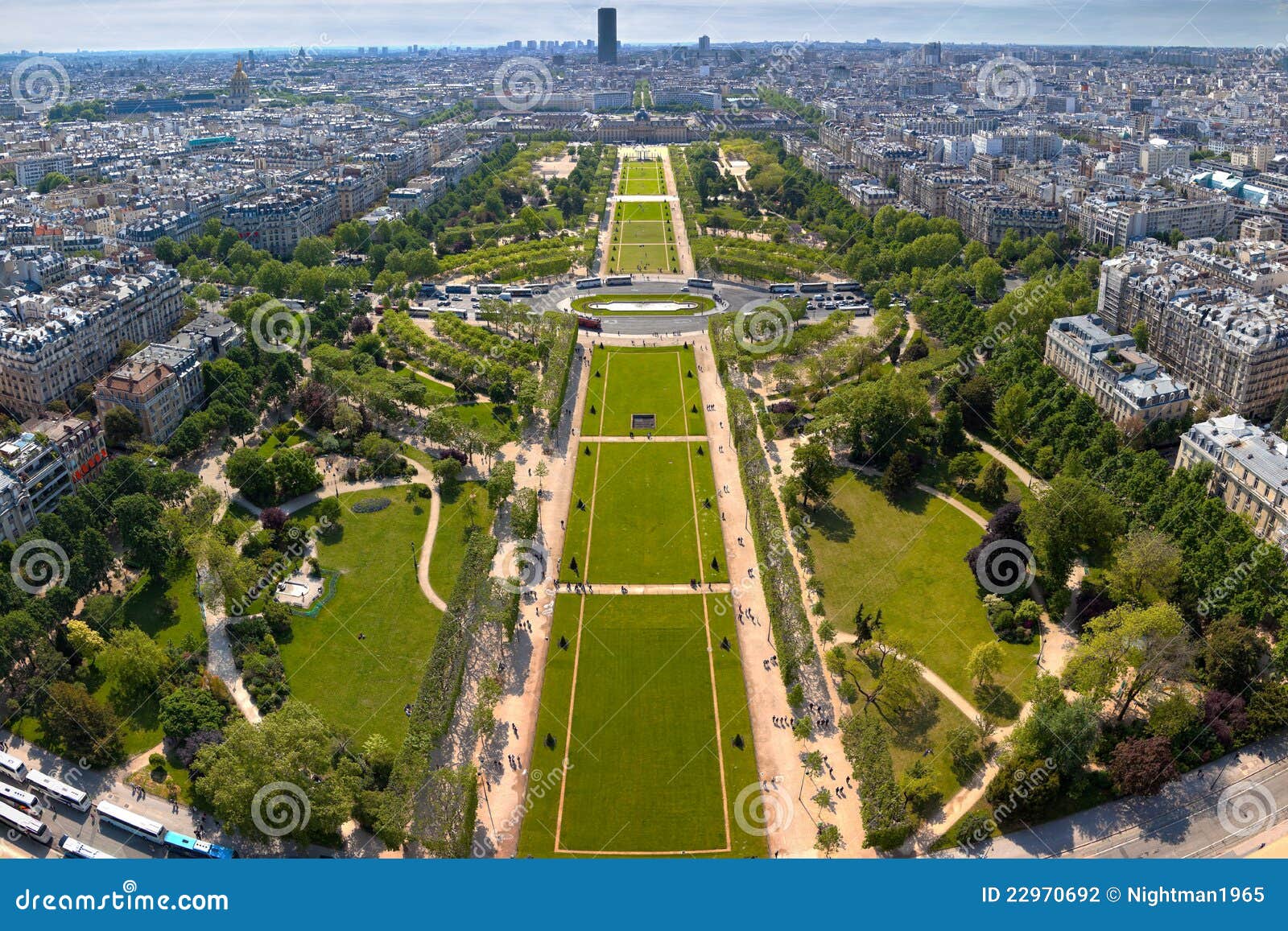 Field of Mars in Paris, France. Stock Photo - Image of historical ...