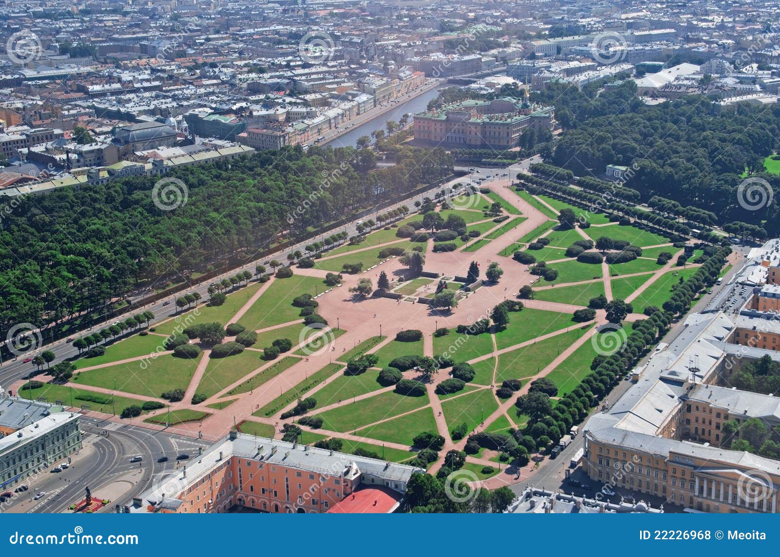 Field of Mars square stock photo. Image of river, saint - 22226968