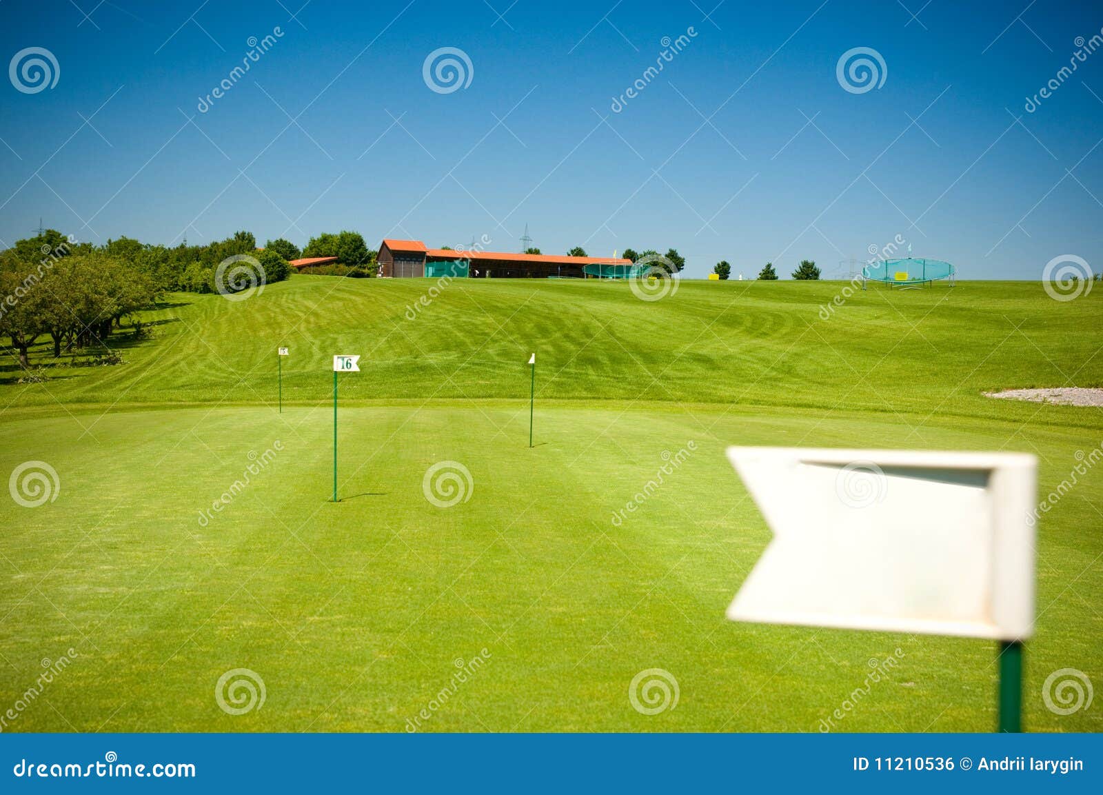 Field for playing golf stock photo. Image of parkland - 11210536