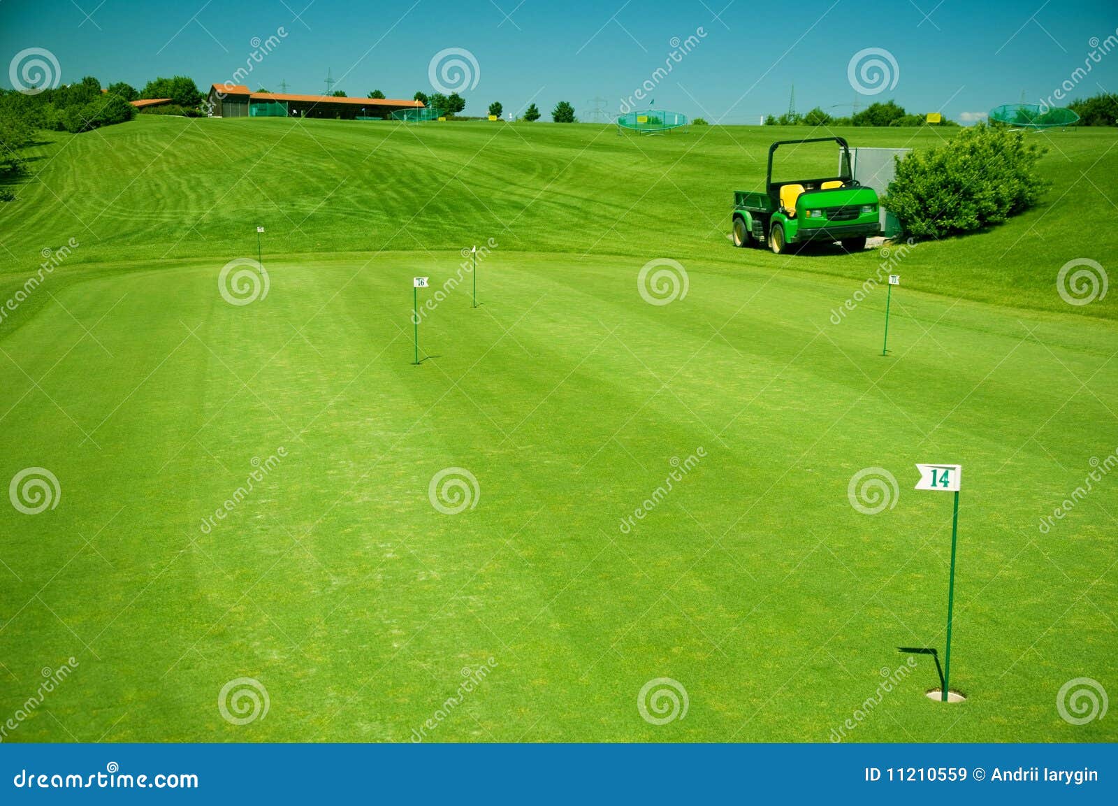Field for playing golf stock image. Image of golf, summer - 11210559