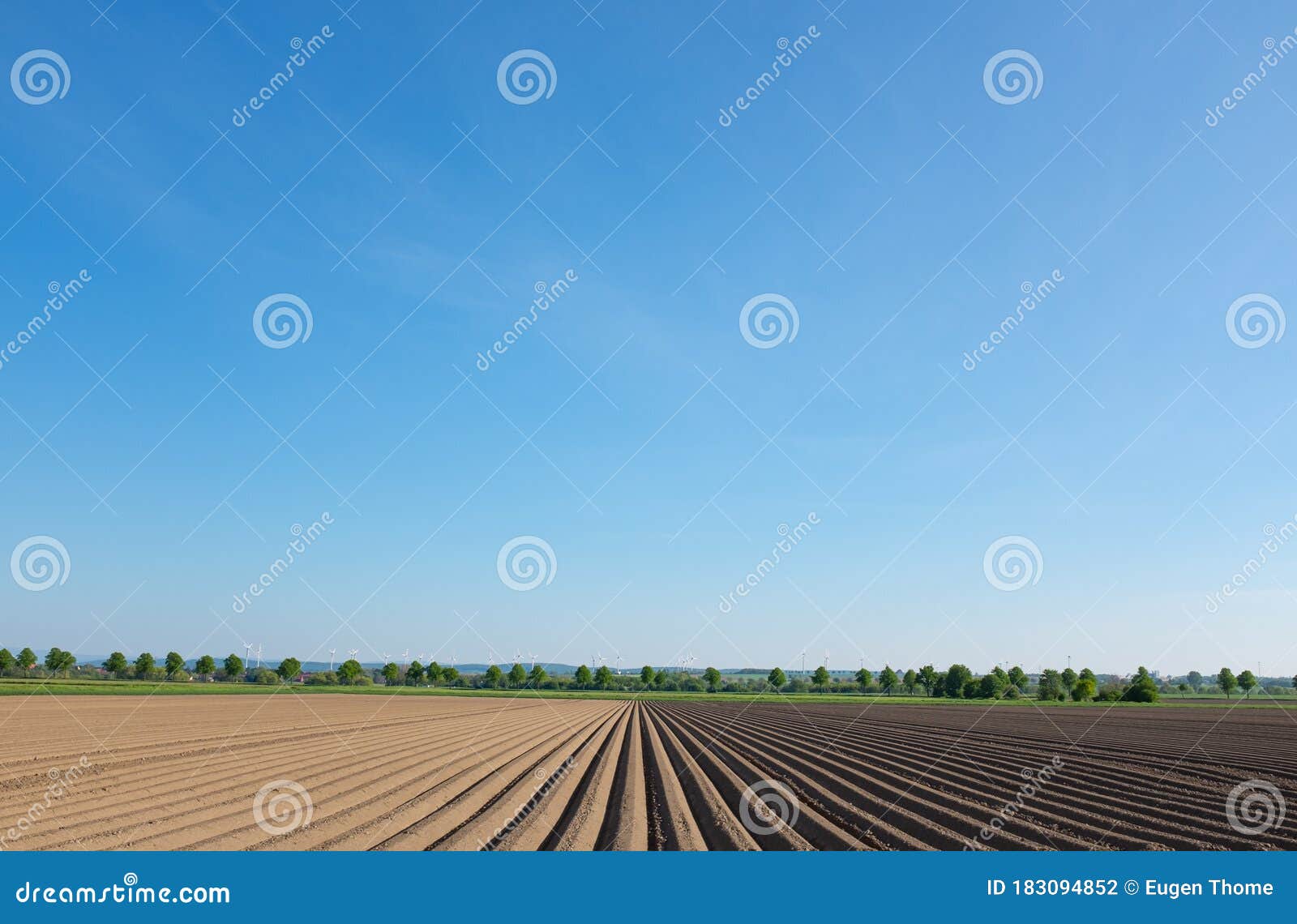 Freshly plowed field stock photo. Image of geometry - 183094852
