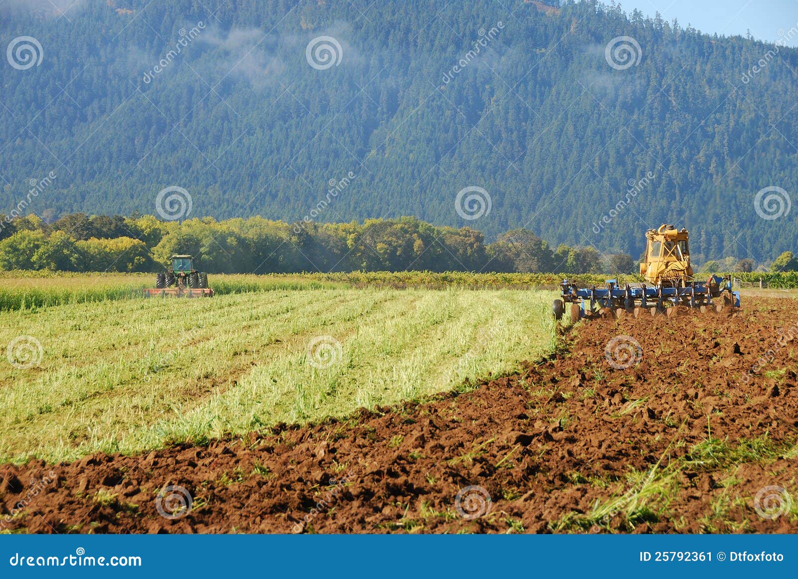 Field Prep stock image. Image of farmland, farming, machine - 25792361