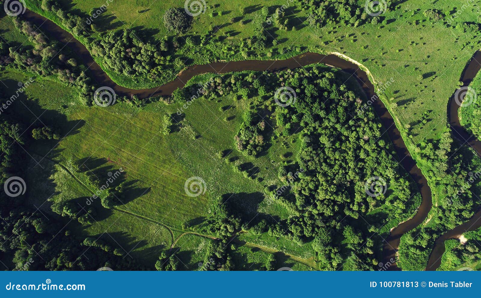Field and river stock image. Image of grass, nature - 100781813