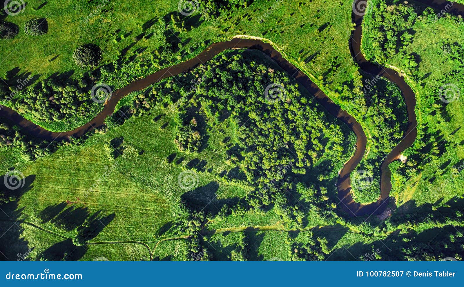 Field and river stock image. Image of landscapes, river - 100782507