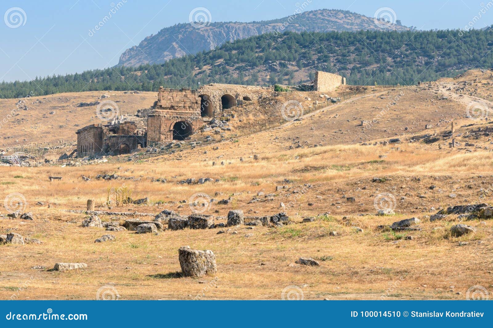 Field with Ruins and Stones Stock Photo - Image of east, arch: 100014510