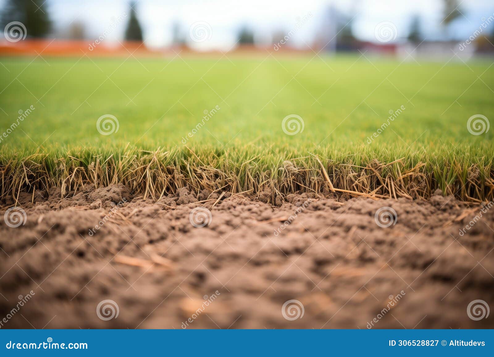 A Field of Sod or Turf Soil Ready for Landscaping Stock Image - Image ...