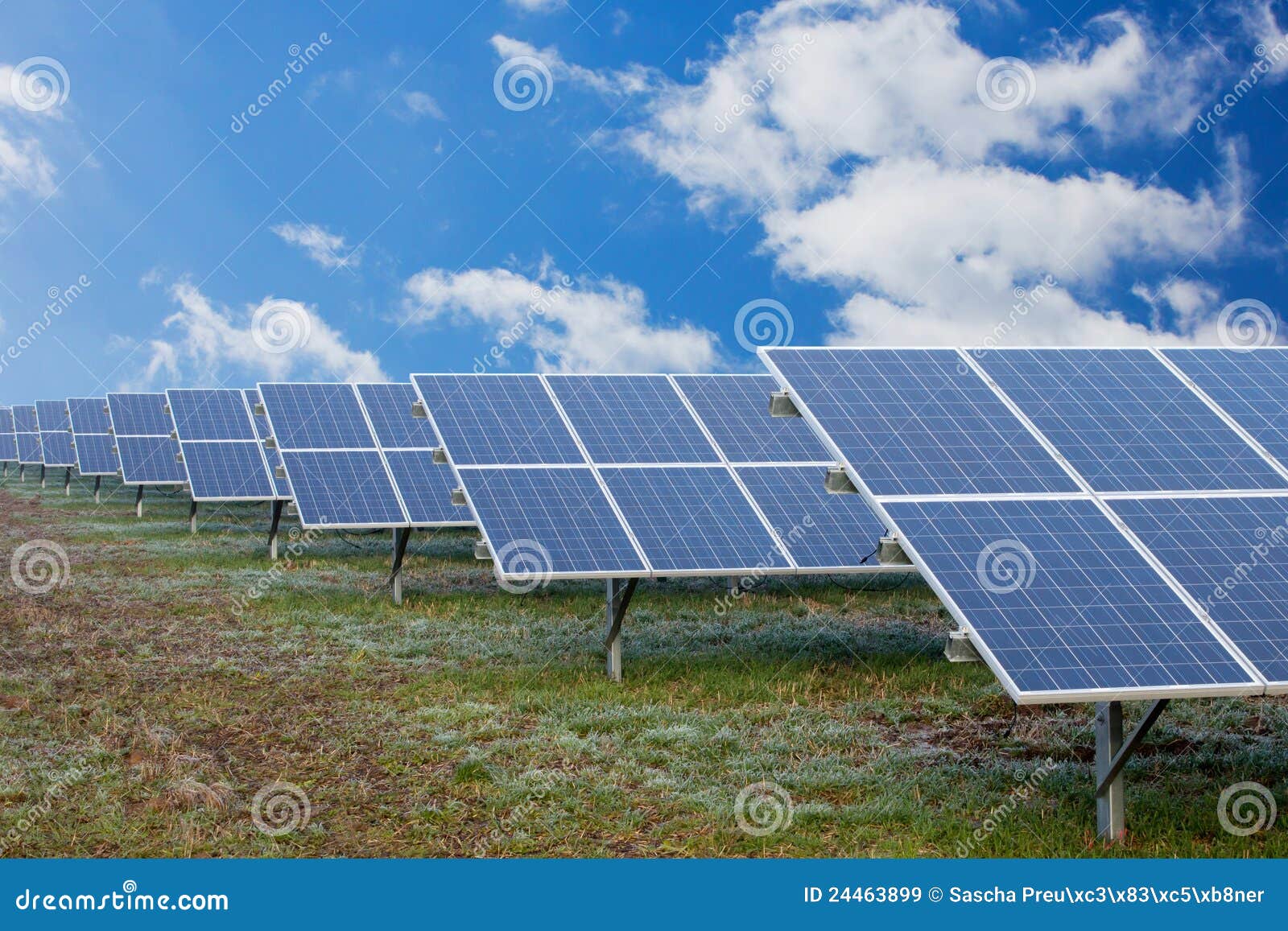 Field with solar cells stock image. Image of electricity - 24463899
