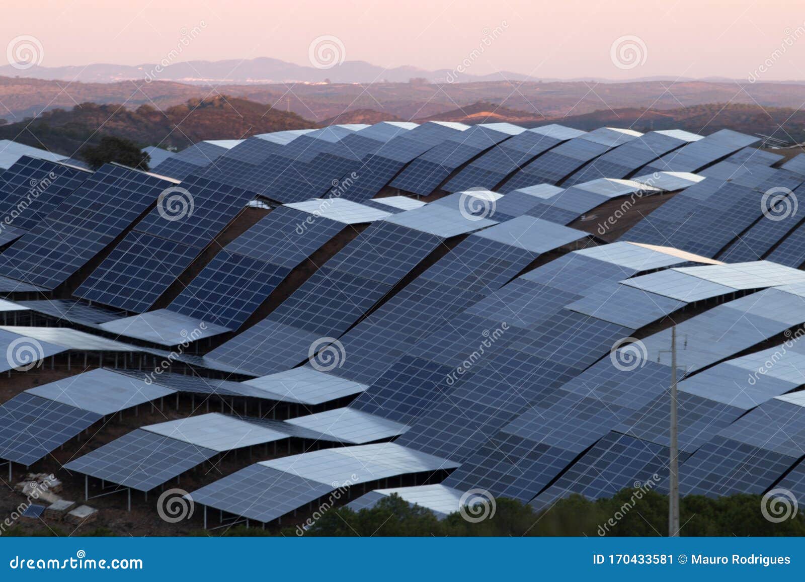 Field of solar panels stock image. Image of aligned - 170433581