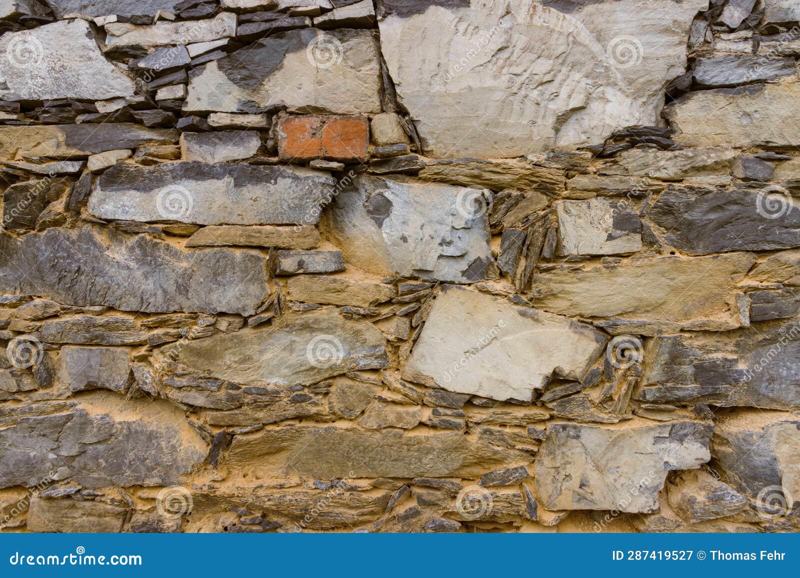 Field stone wall stock image. Image of rough, brick - 287419527