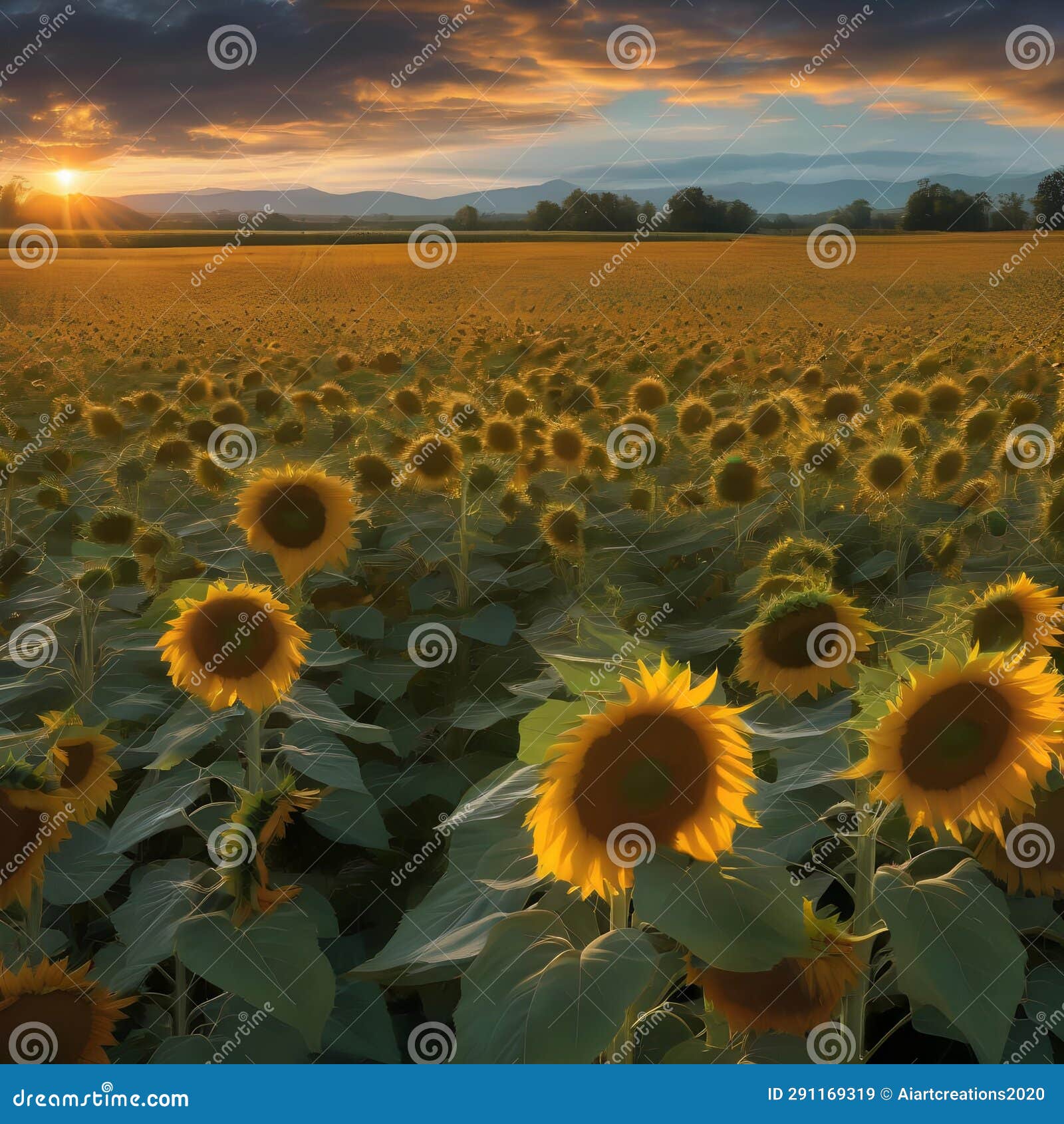 A Field of Sunflowers that Communicate through Patterns of Light ...