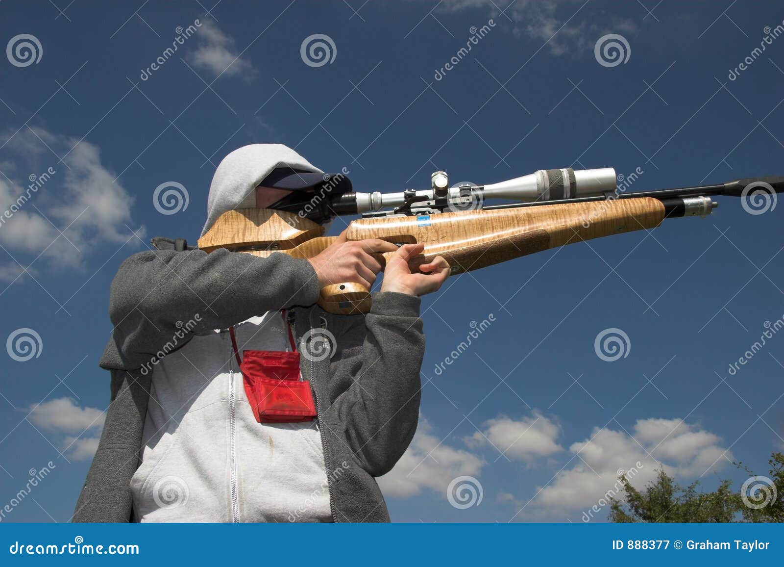 Field target shooter stock image. Image of shoot, prey - 888377