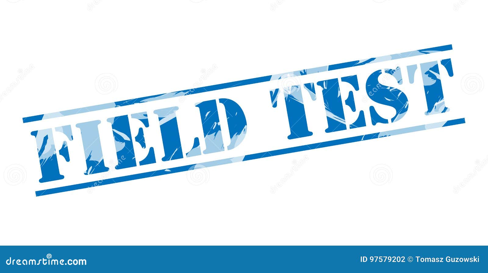 Field Test Rubber Stamp Cartoon Vector | CartoonDealer.com #89081165