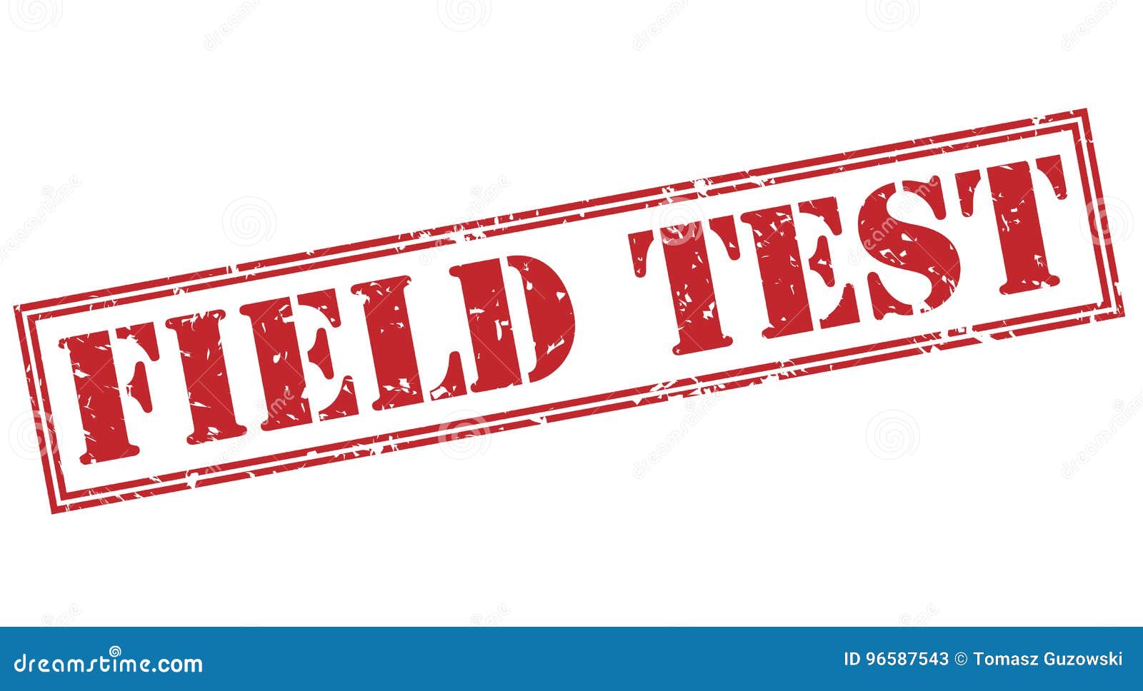 Field test red stamp stock illustration. Illustration of stamp - 96587543