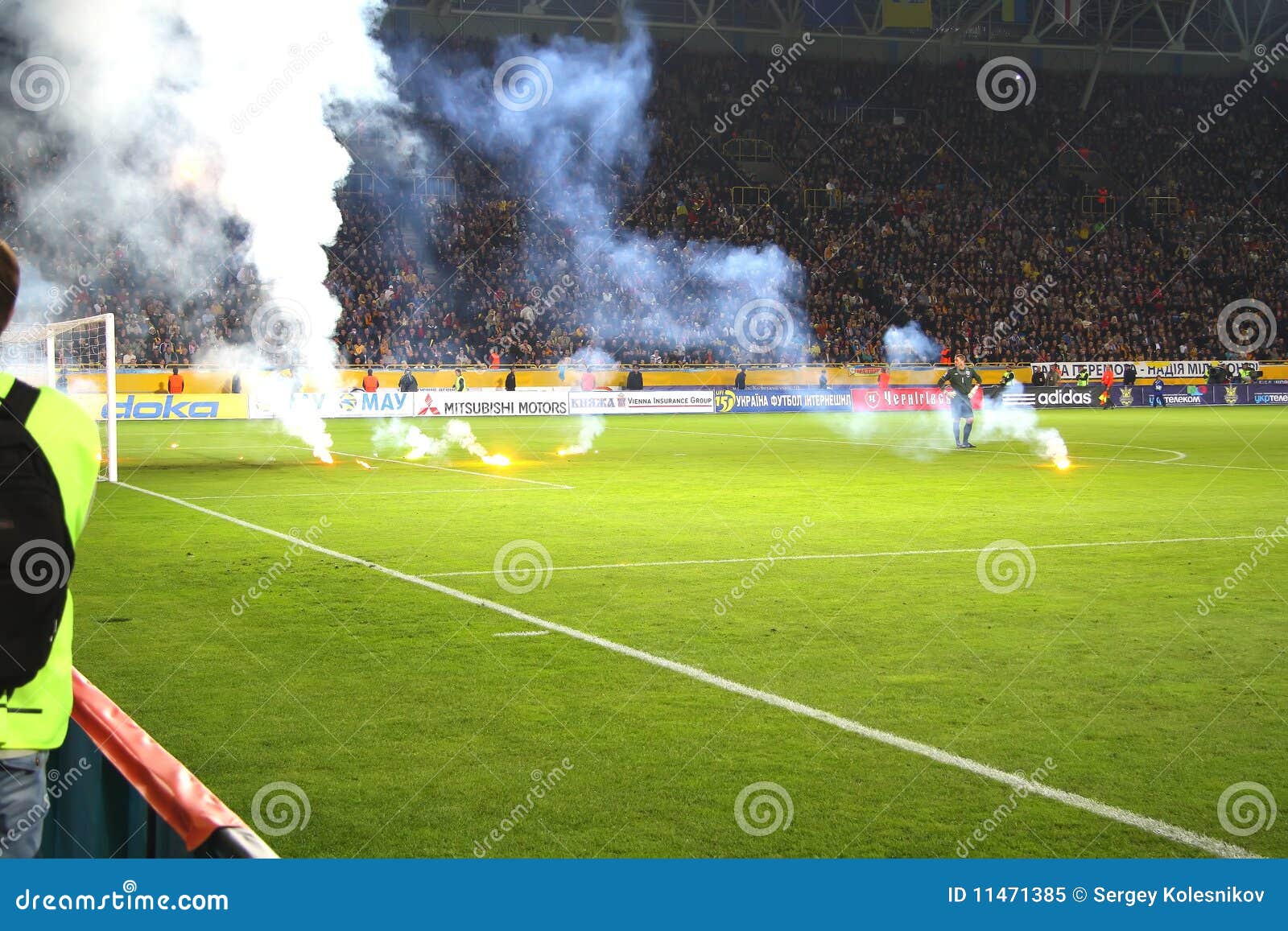 On the field throwing Fire editorial image. Image of national - 11471385