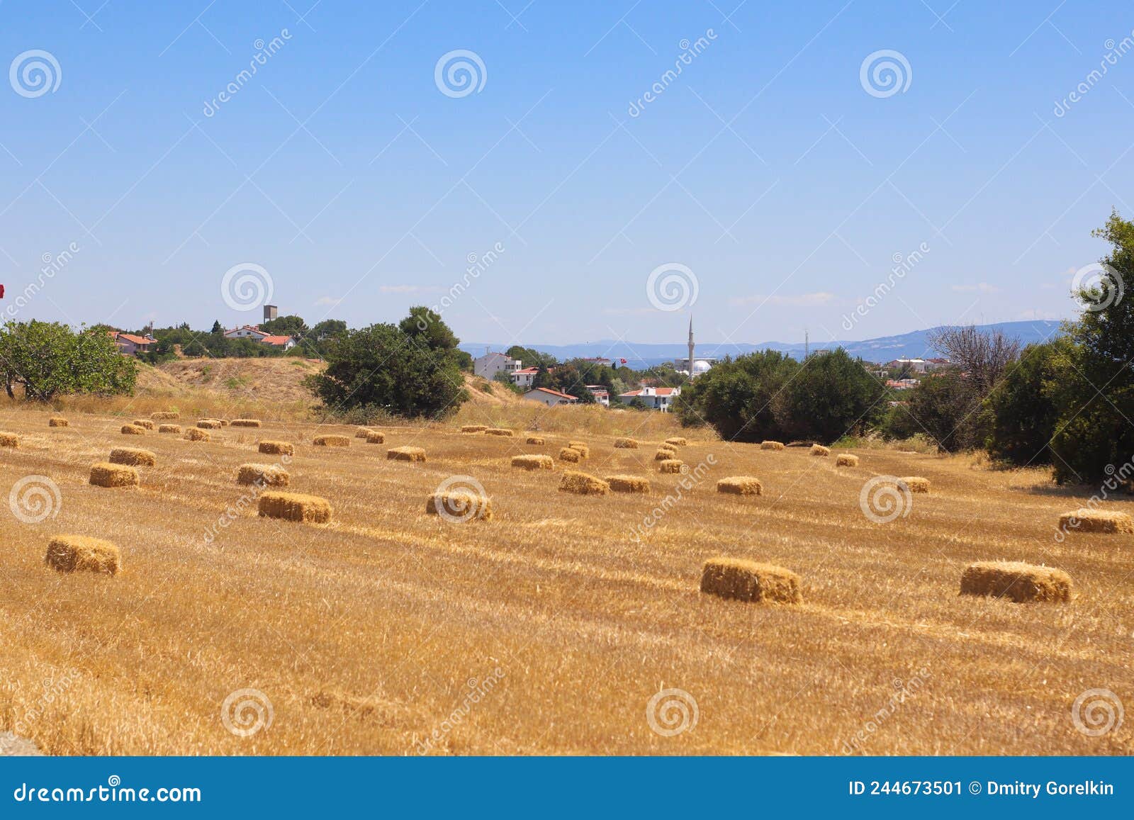 Field in Turkey Near Village Stock Image - Image of tourism, turkey ...
