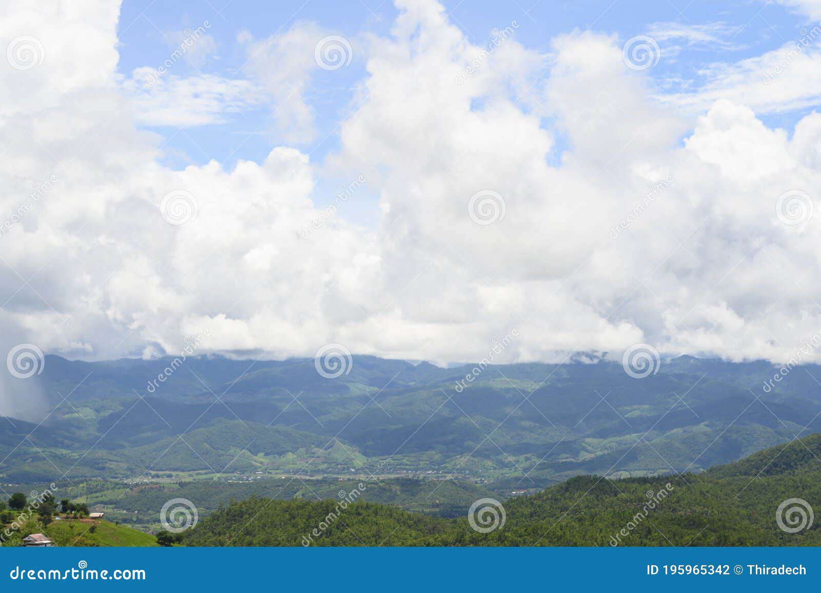 Field and Valley Scenery on Nature Background Stock Photo - Image of ...