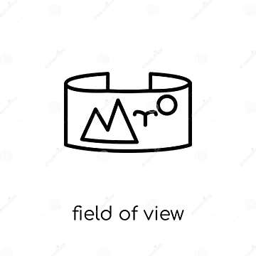 Field of View Icon. Trendy Modern Flat Linear Vector Field of Vi Stock ...