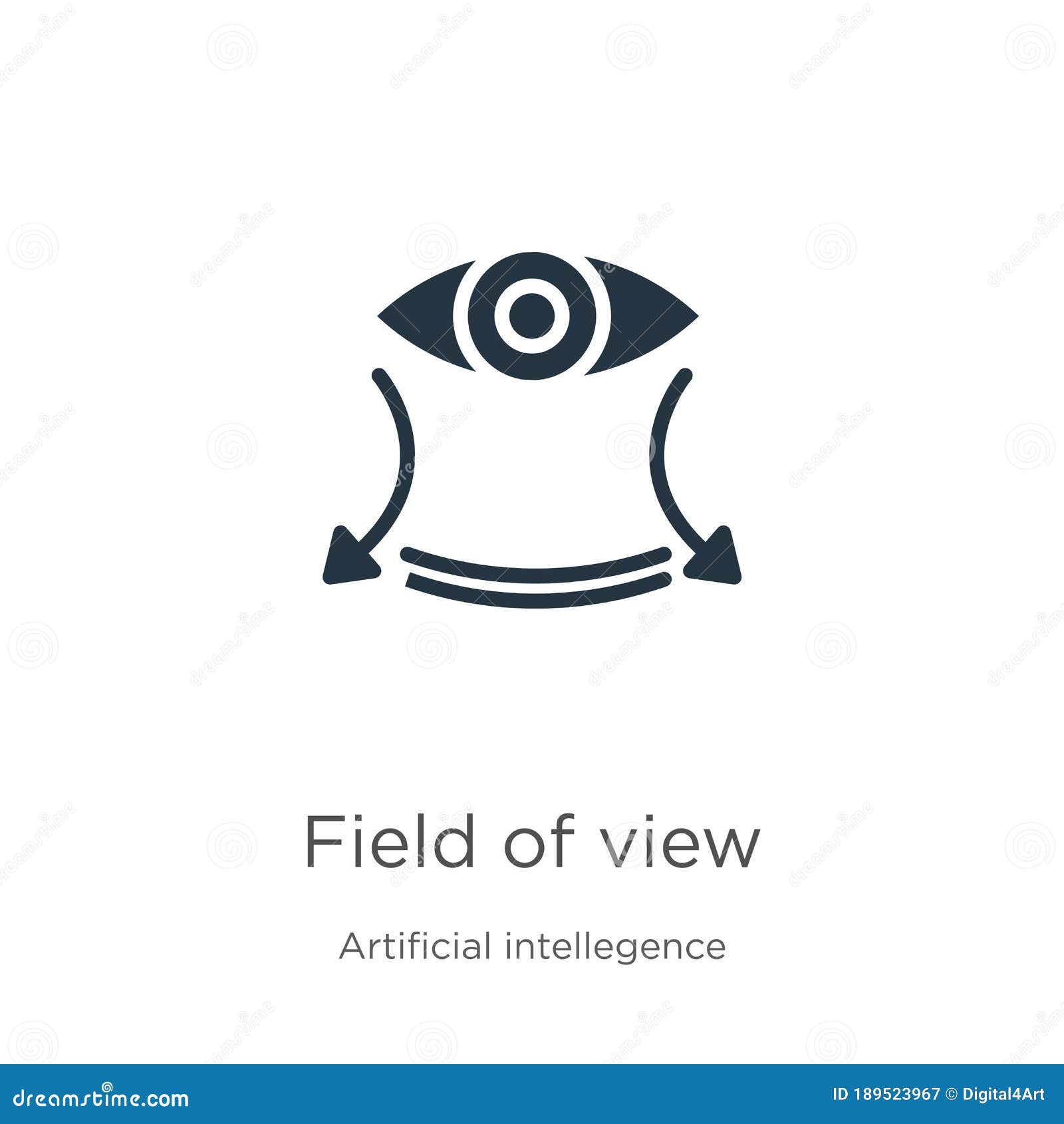 Field of View Icon Vector. Trendy Flat Field of View Icon from ...