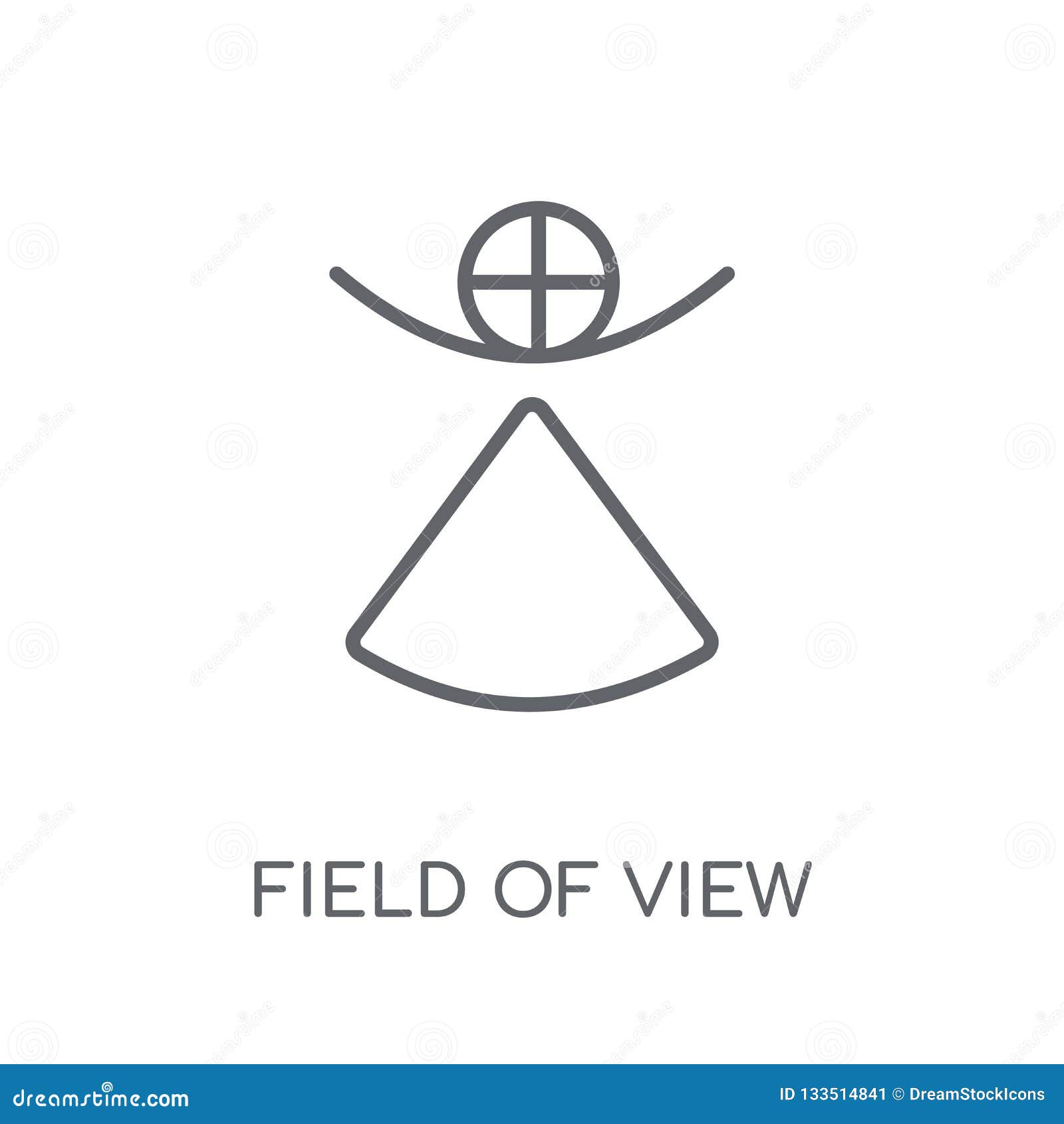 Field of View Linear Icon. Modern Outline Field of View Logo Con Stock ...