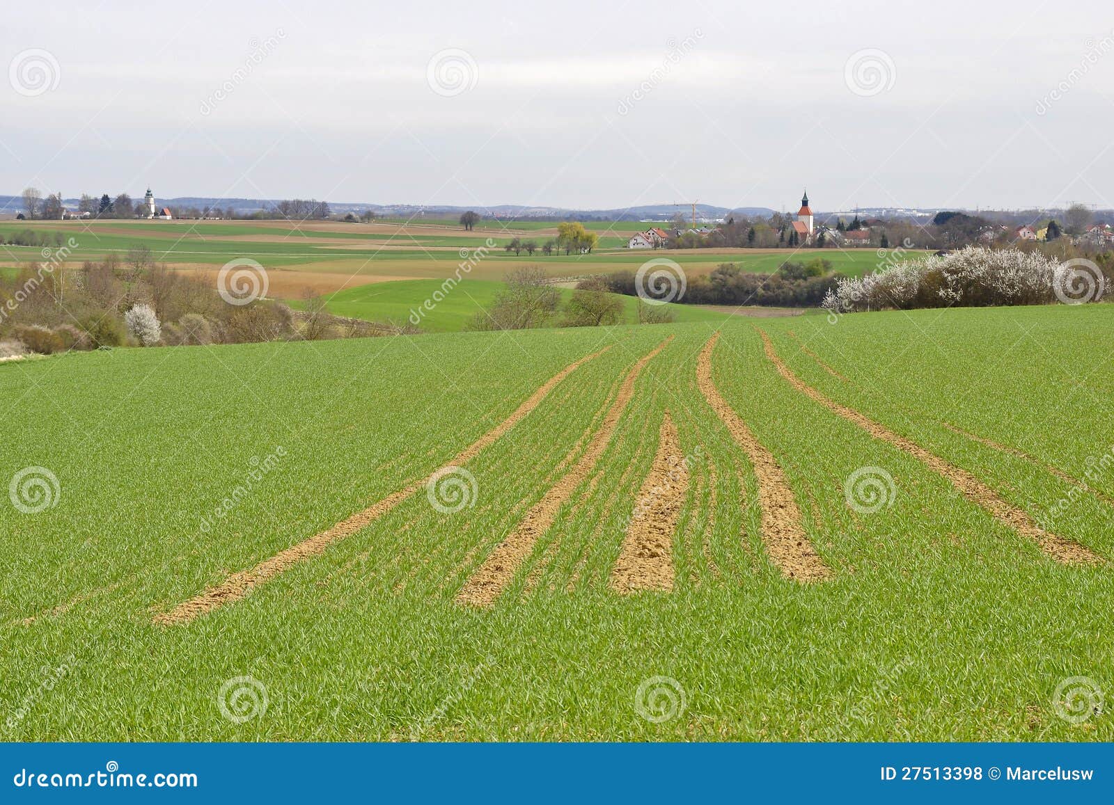 Field and Villages in Bavaria Stock Photo - Image of nature, panorama ...