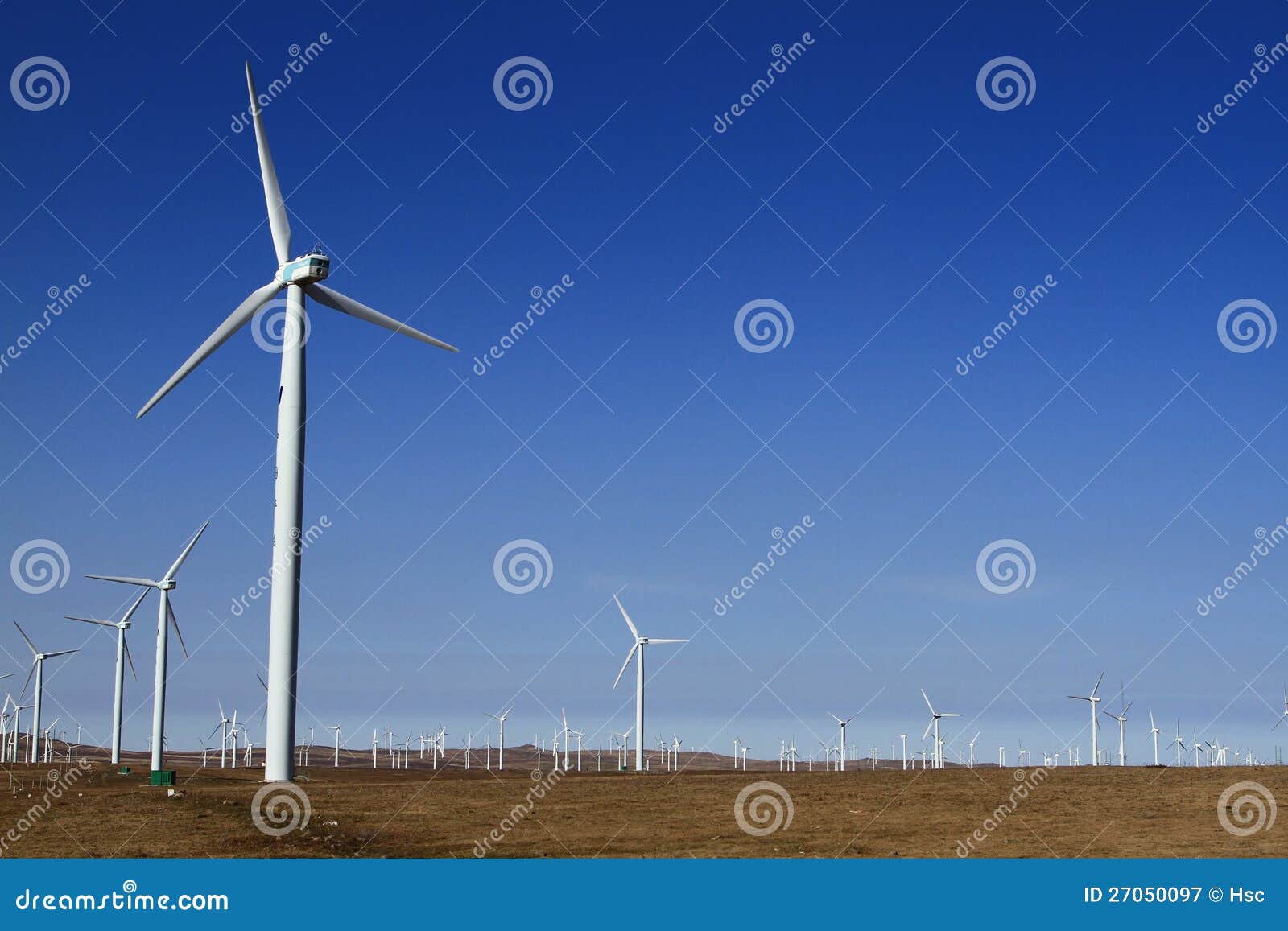 A field of wind turbines stock image. Image of electricity - 27050097