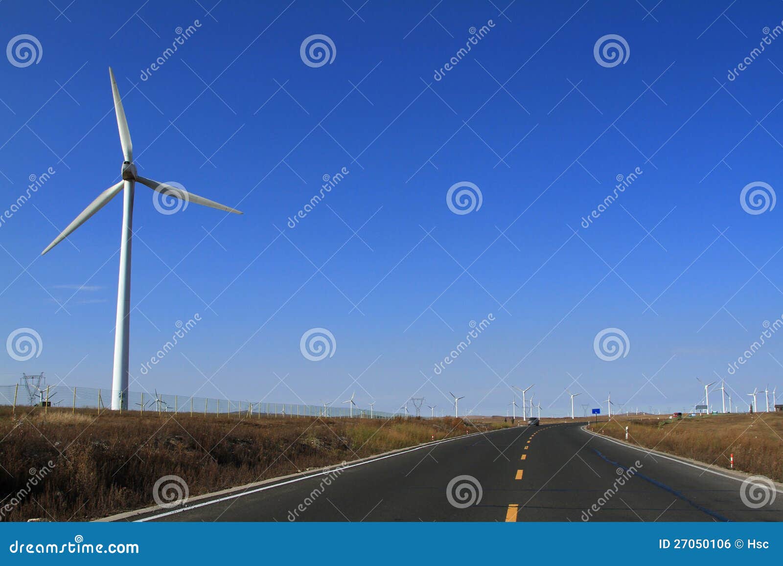 A field of wind turbines stock photo. Image of electricity - 27050106