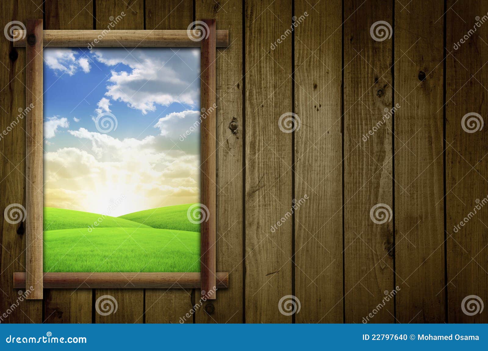Field through Window stock photo. Image of dark, brown - 22797640