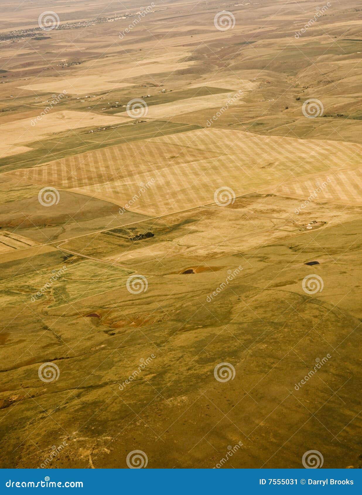 Fields from Above stock image. Image of country, aerial - 7555031