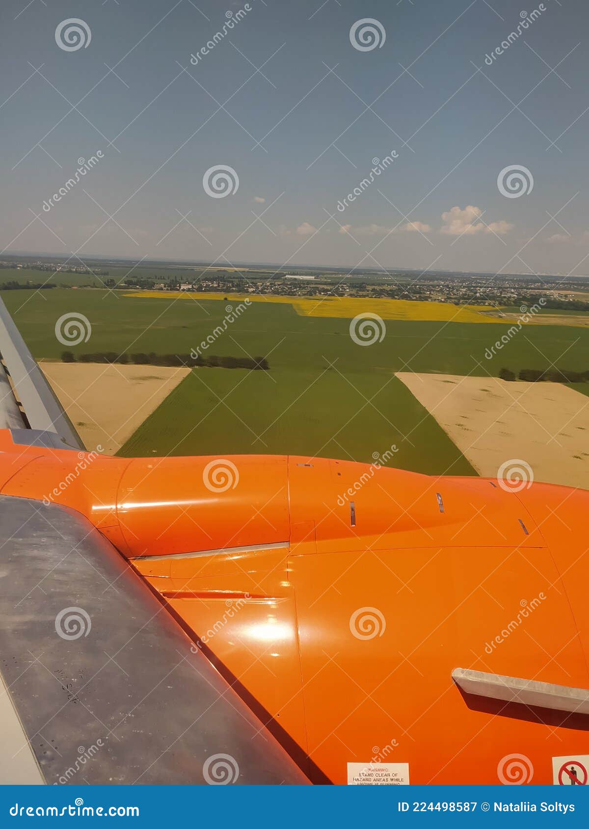 Fields, Fields and Again Fields& X29; Flying Very Low Stock Image ...