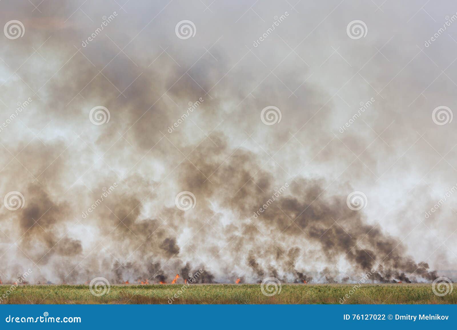 Fields of fire. stock photo. Image of destruction, outdoor - 76127022