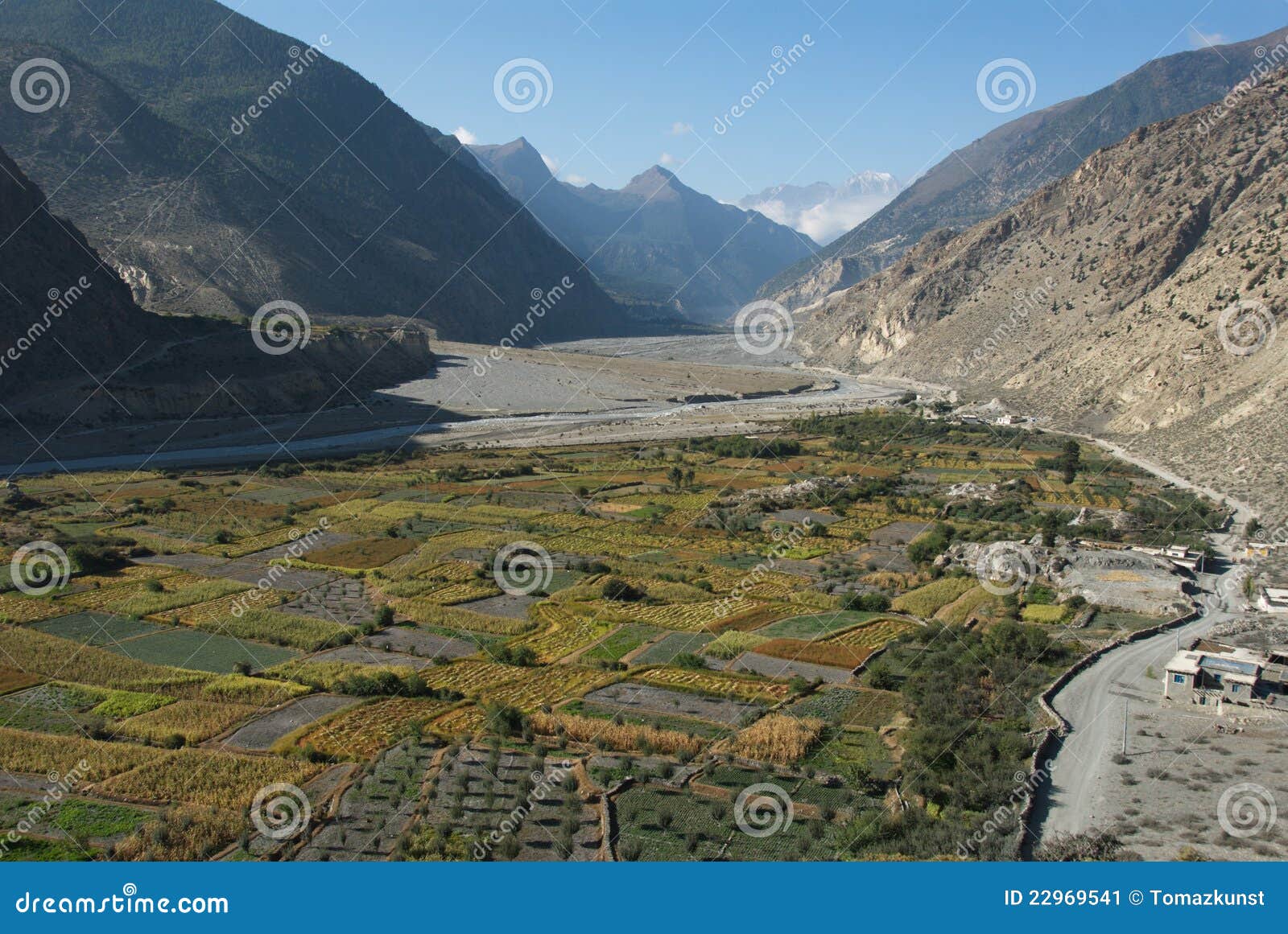 Fields of Kali Gandaki stock image. Image of riverbed - 22969541