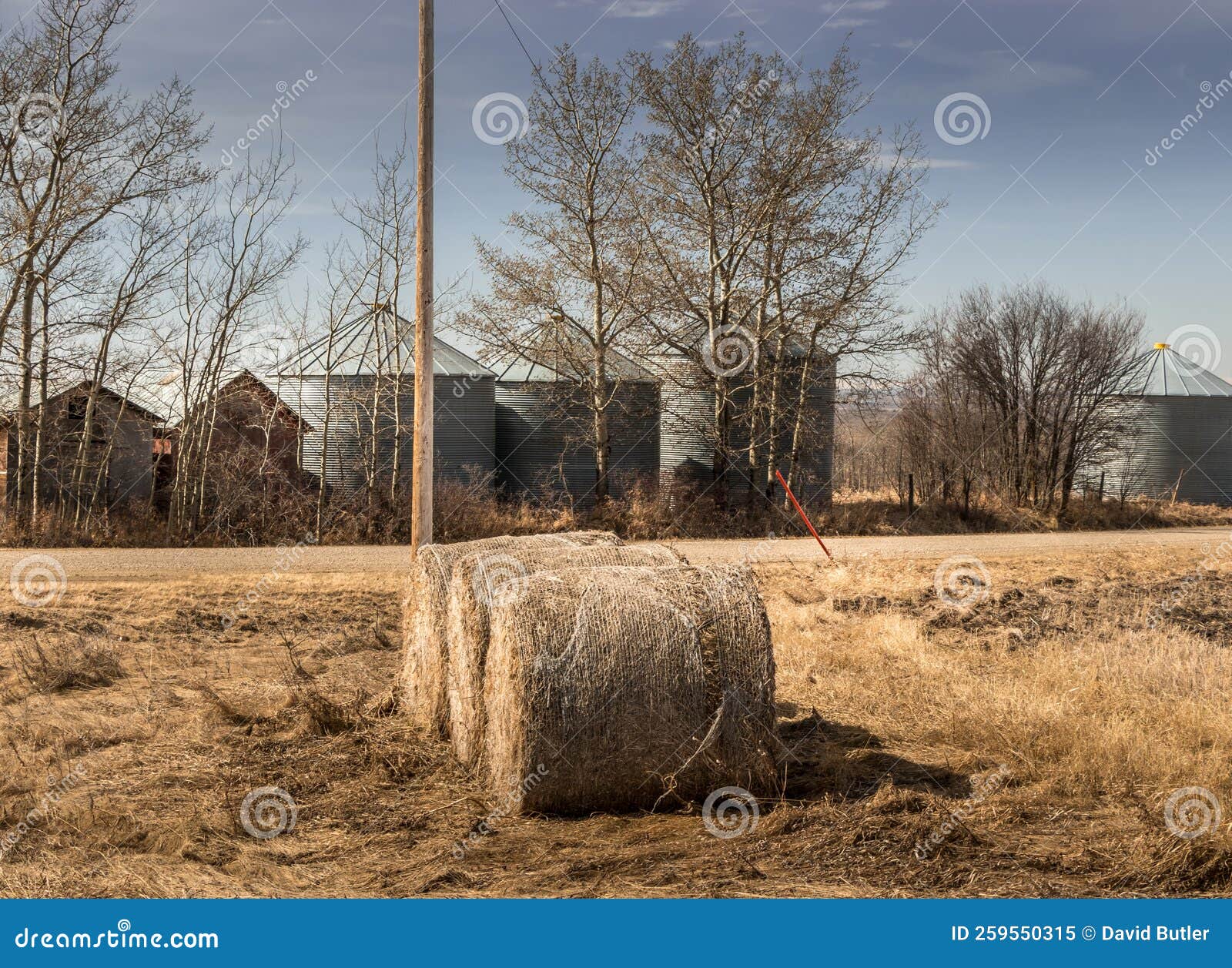 Fields Marshes Rustic Out Buildings Red Deer County Alberta Canada ...