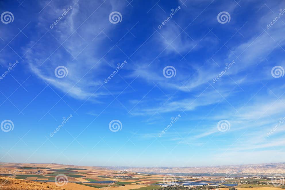 Fields from Mount Barkan stock photo. Image of isreel - 22955294