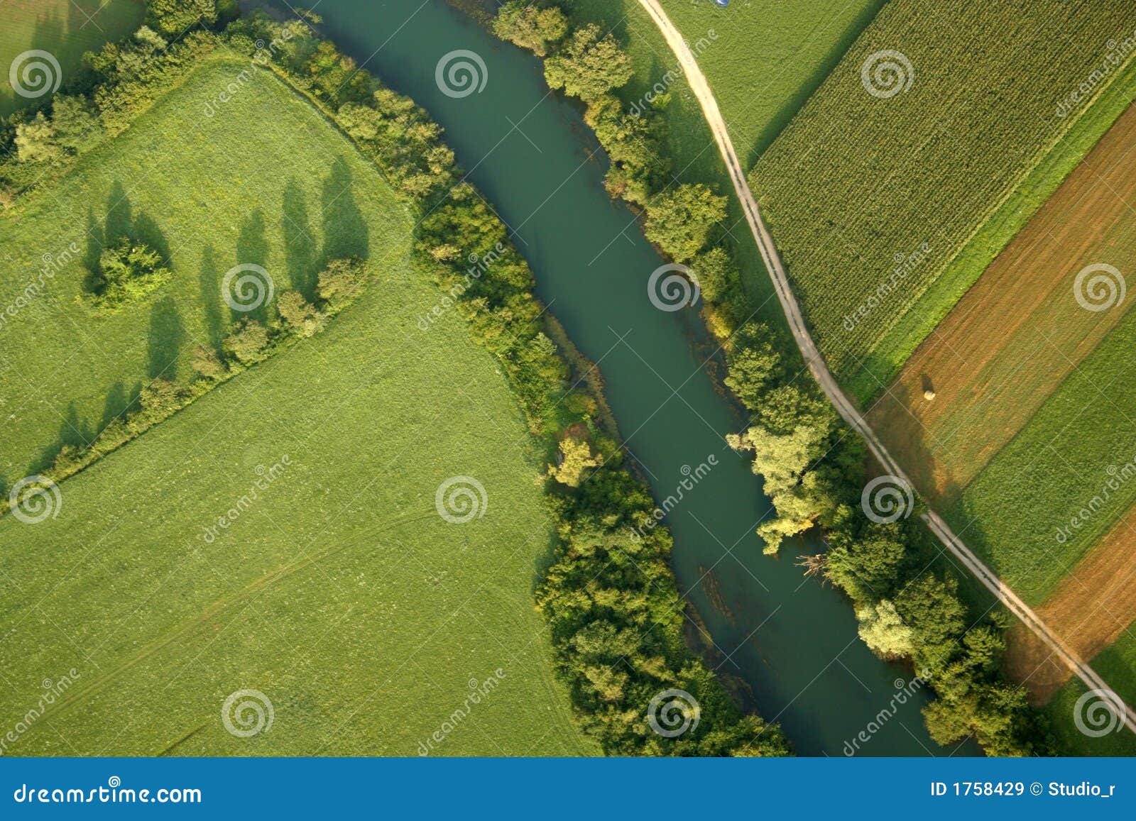 Fields and river stock image. Image of exploration, ljubljanica - 1758429
