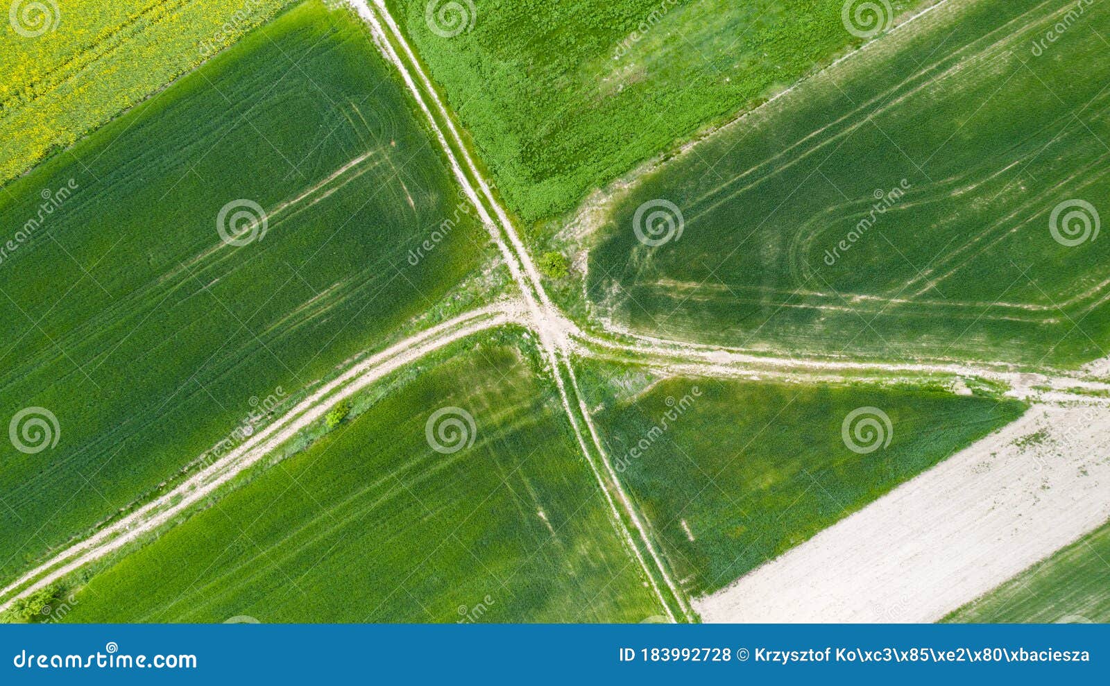 Fields Top-down View from the Drone Stock Photo - Image of afternoon ...
