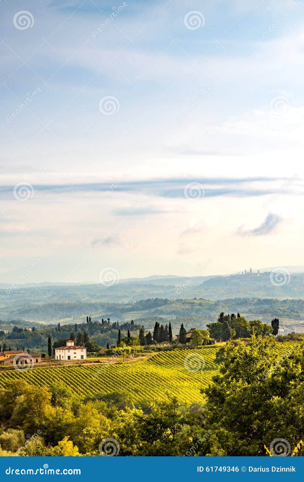 Fields in Tuscany stock photo. Image of florence, house - 61749346