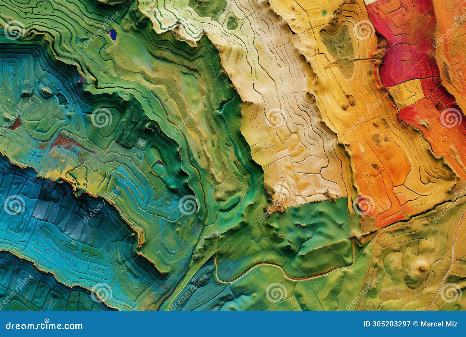 Map of Agricultural Fields Made with LIDAR Technology. GIS Product Made ...