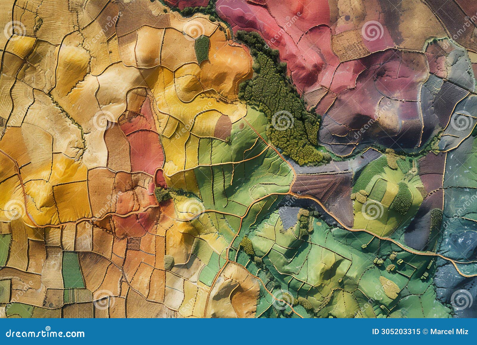 Map of Agricultural Fields Made with LIDAR Technology. GIS Product Made ...