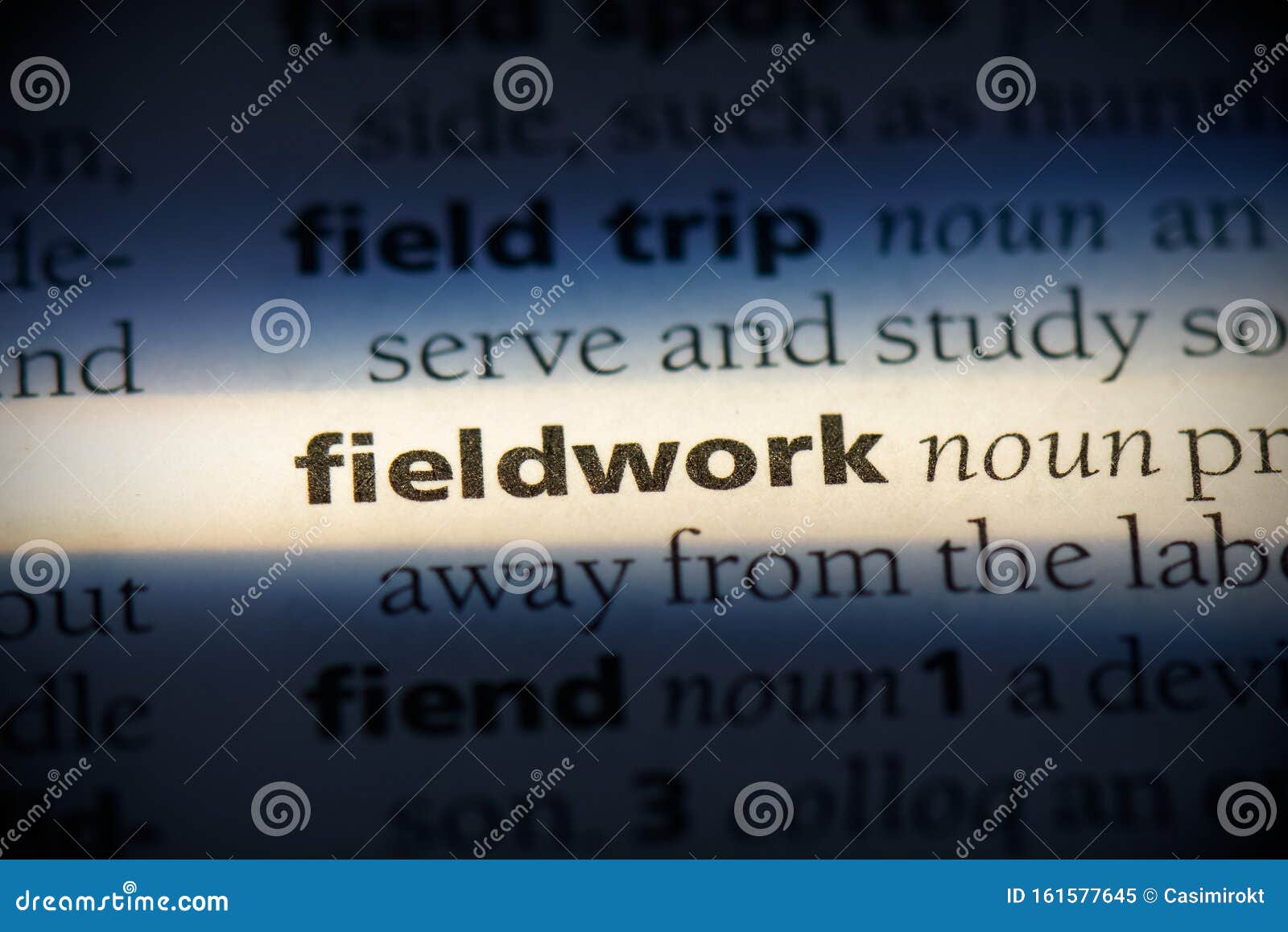 Fieldwork stock image. Image of dictionary, fieldwork - 161577645