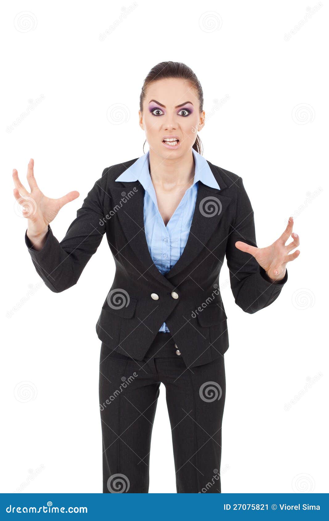 Fierce business woman stock image. Image of bite, business - 27075821