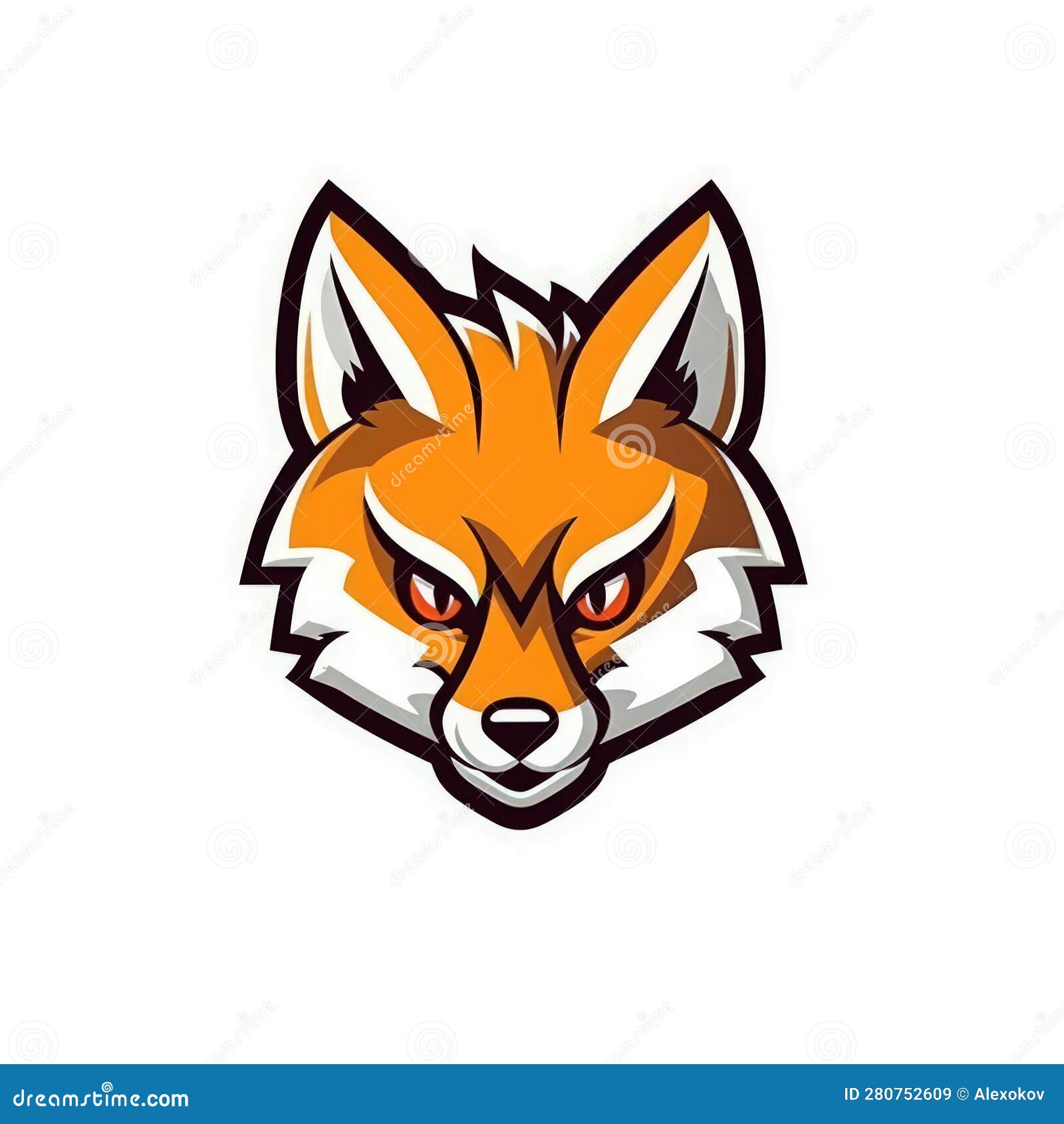 Fierce Dingo Esports Logo on White Background . Stock Illustration ...