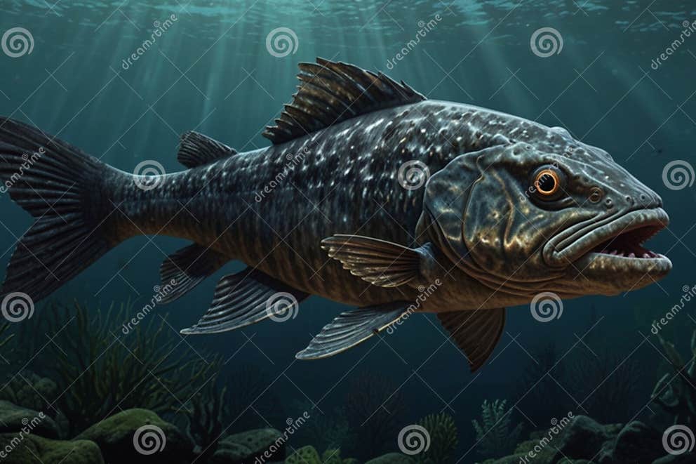 "Fierce Dunkleosteus: Apex Predator of the Devonian Era" Stock ...