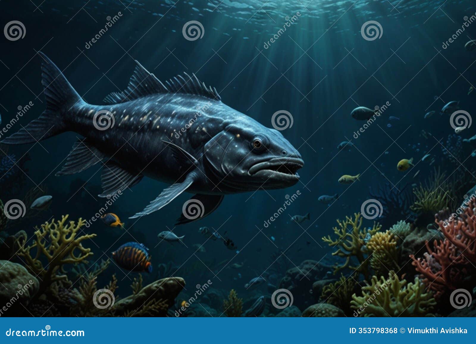 "Fierce Dunkleosteus: Apex Predator of the Devonian Era" Stock ...