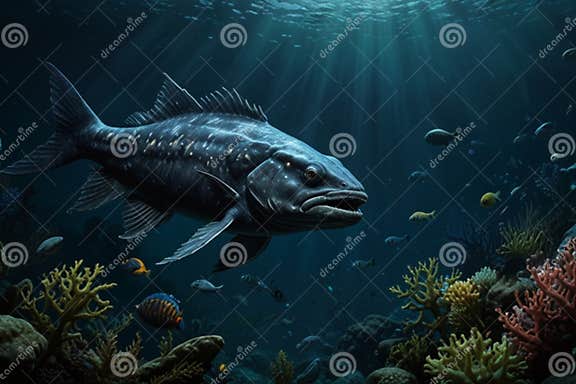 "Fierce Dunkleosteus: Apex Predator of the Devonian Era" Stock ...