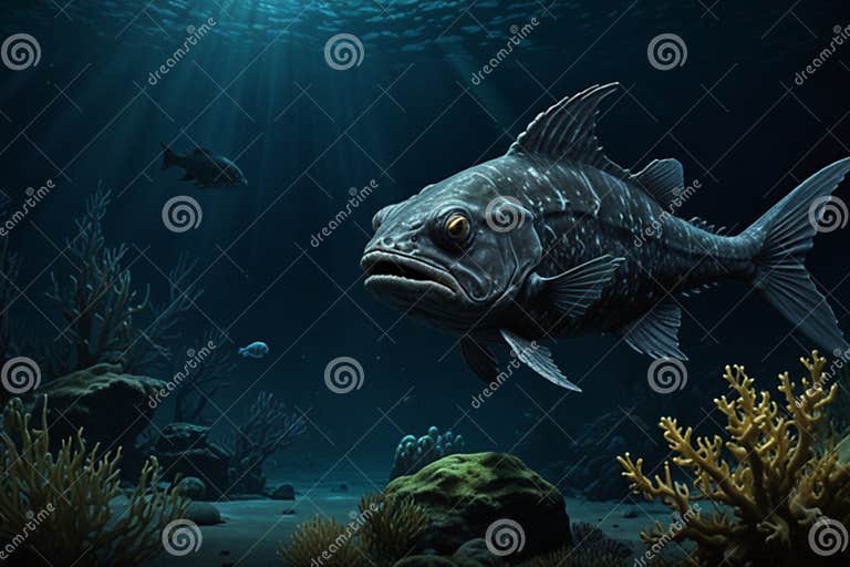 "Fierce Dunkleosteus: Apex Predator of the Devonian Era" Stock ...
